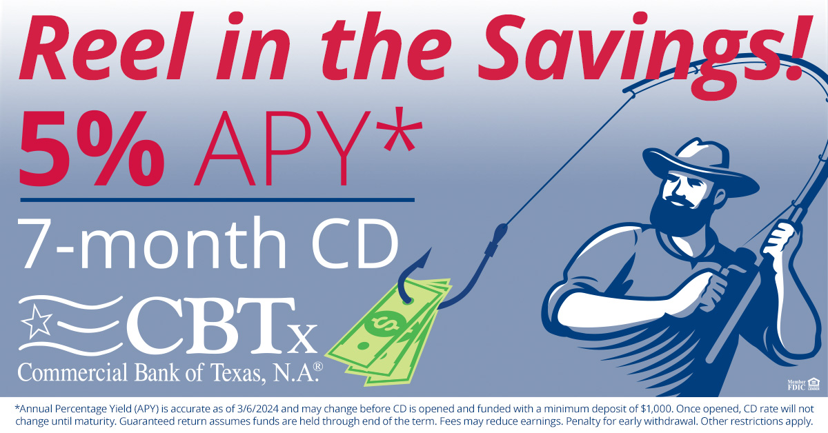 CDs - Commercial Bank Of Texas Na